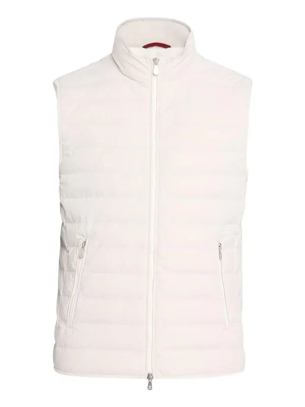 Brunello Cucinelli Quilted Nylon Vest - Ice