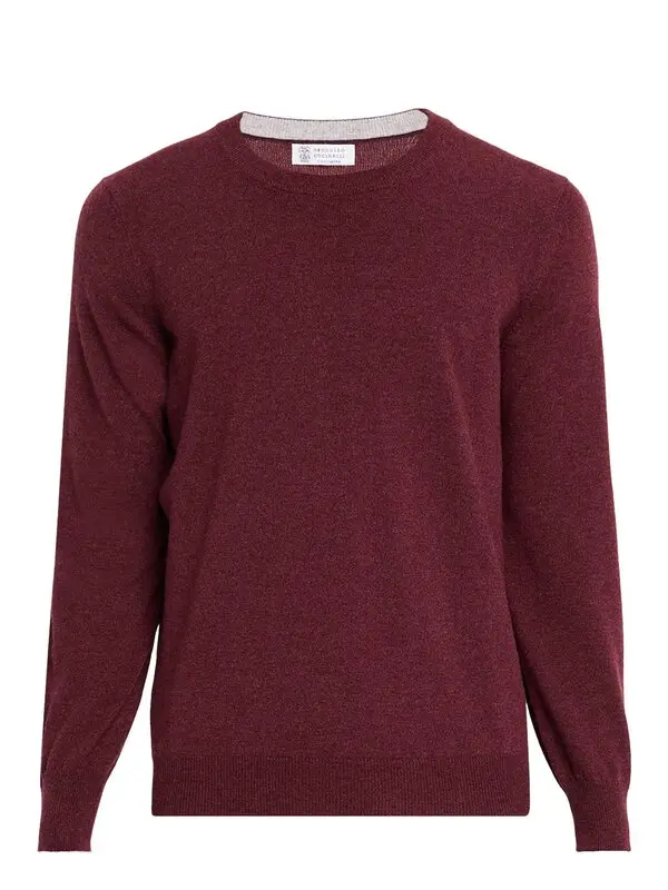 Brunello Cucinelli Cashmere Crewneck Sweater - Dark Purple