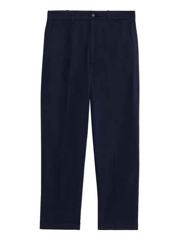 Dunhill Cotton Twill Straight-leg Chino Pants - House Navy