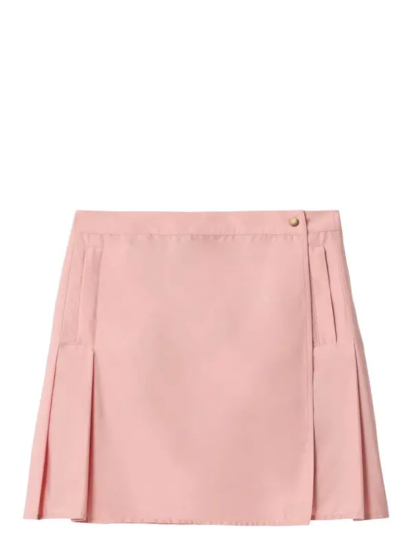 Burberry Stretch Pleated Mini Skirt - Pink
