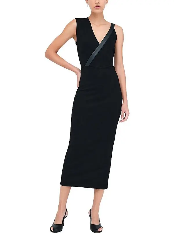 MARCELLA Carlton Midi Dress - Black
