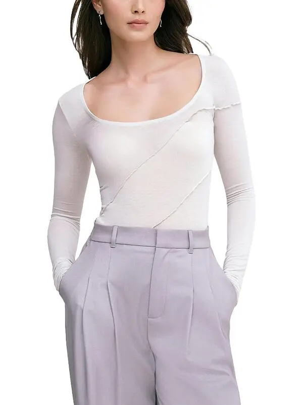 MARCELLA Melody Sheer Top - Mist