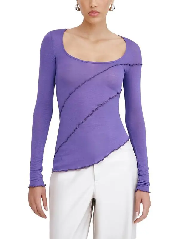 MARCELLA Melody Sheer Top - Violet