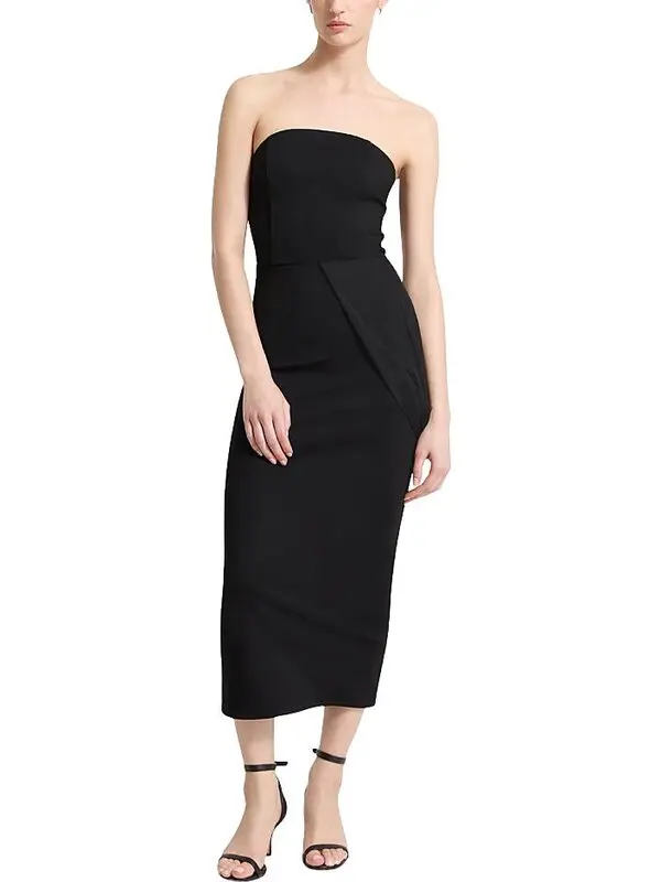 MARCELLA Dianne Strapless Dress - Black