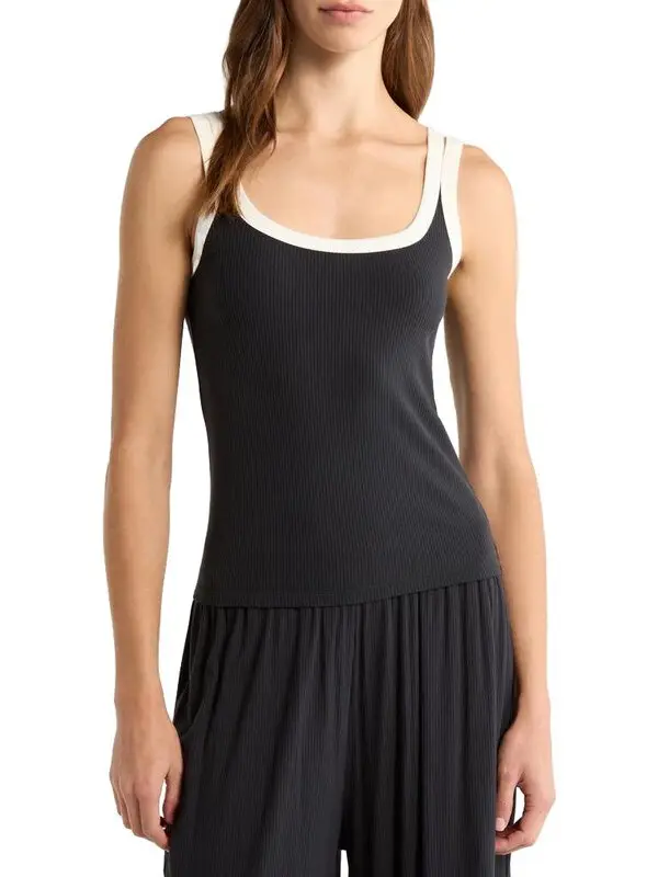 UGG Nael Rib Tank - Black/nimbus