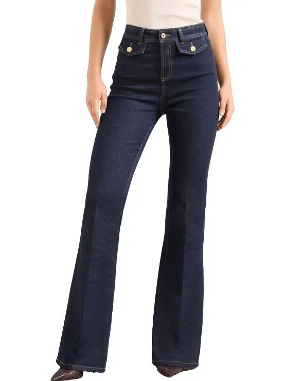 LIPSY Glam Flare Jeans - Blue