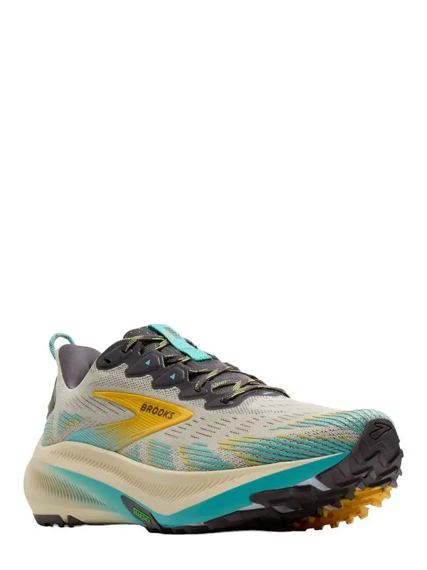 Brooks Ghost Trail Running Shoe - Bleached Sand/rabbit/bluefish