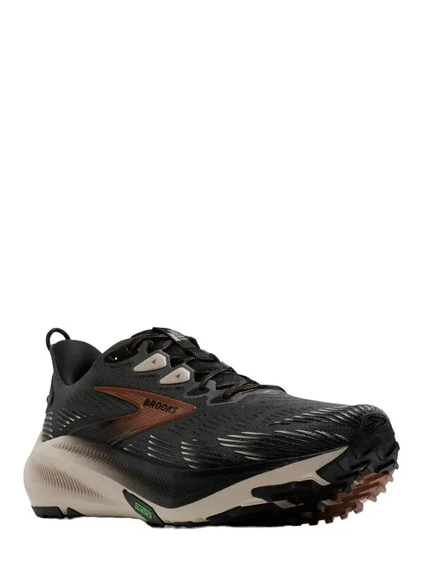 Brooks Ghost Trail Running Shoe - Ebony/black/clove