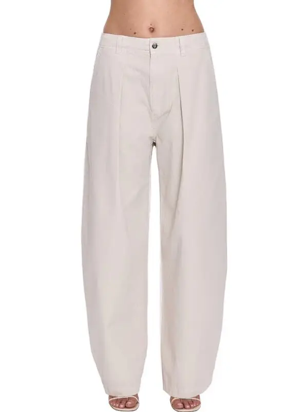PISTOLA Eden Barrel Leg Pants - Parchment