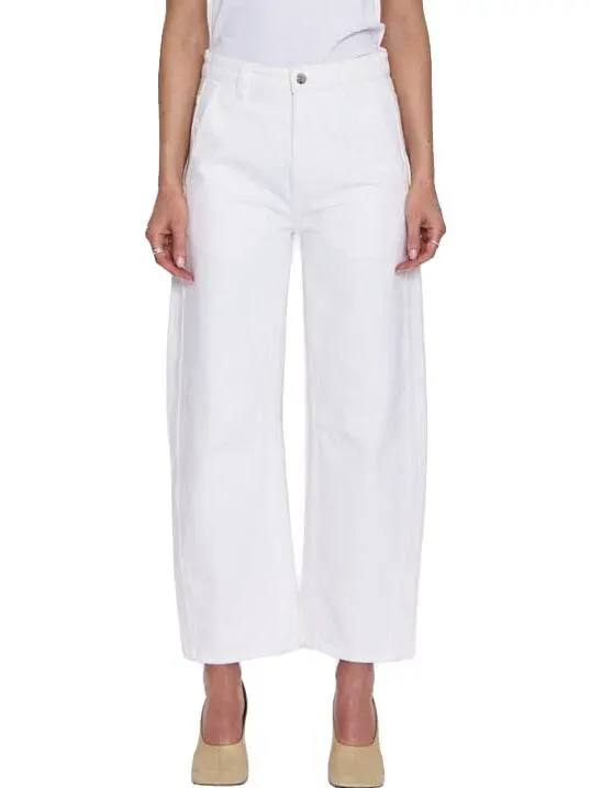 PISTOLA Beau High-rise Cropped Jeans - Paper White