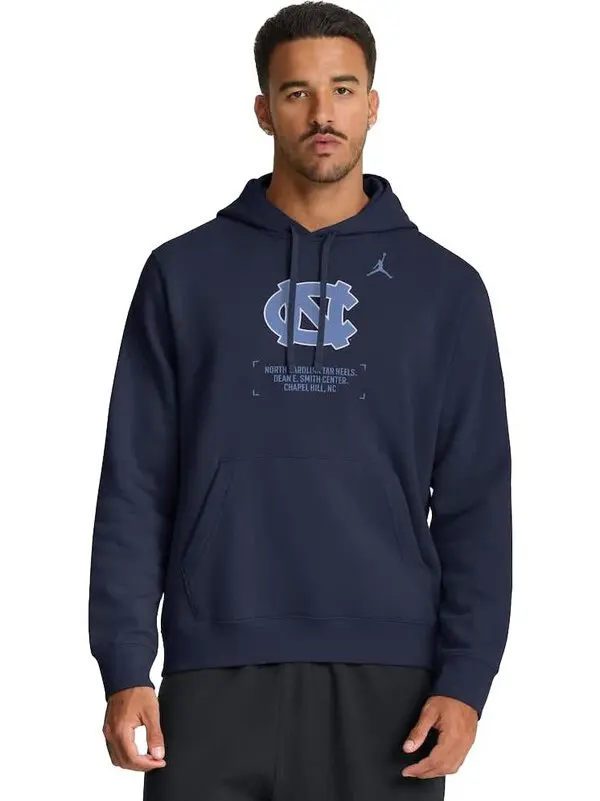 JORDAN BRAND North Carolina Tar Heels Basketball Club Fleece Pullover Hoodie - Navy
