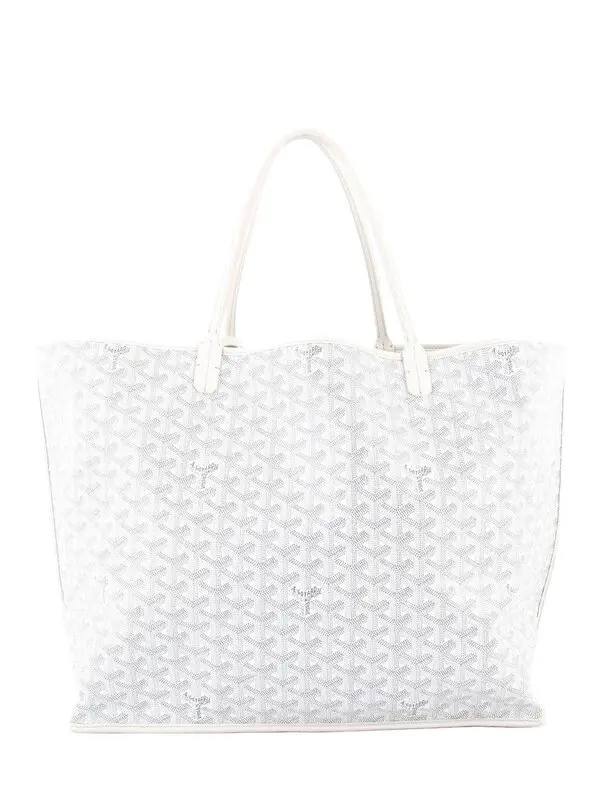 GOYARD Anjou Reversible Tote Coated Canvas And Toile Canvas Pm - White