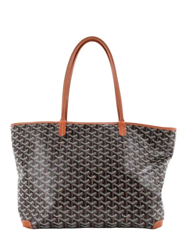 Goyard Artois Tote Coated Canvas Mm - Black