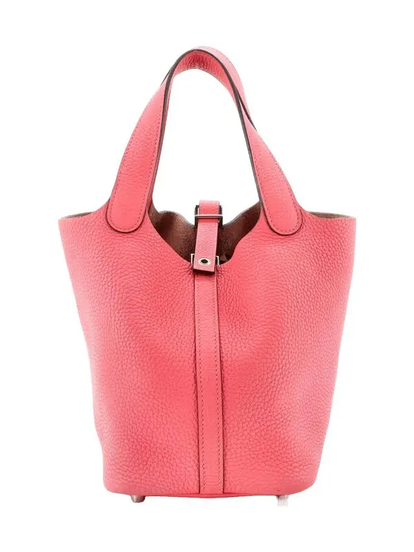 HERMES Picotin Lock Bag Clemence Pm - Rose Azalee