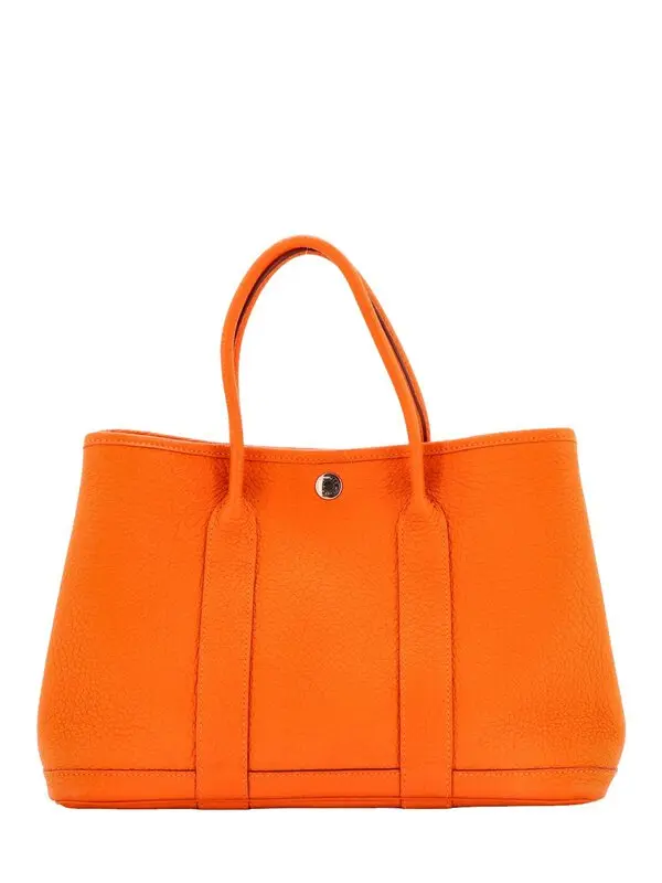 HERMES Garden Party 30 Tote Leather - Orange H