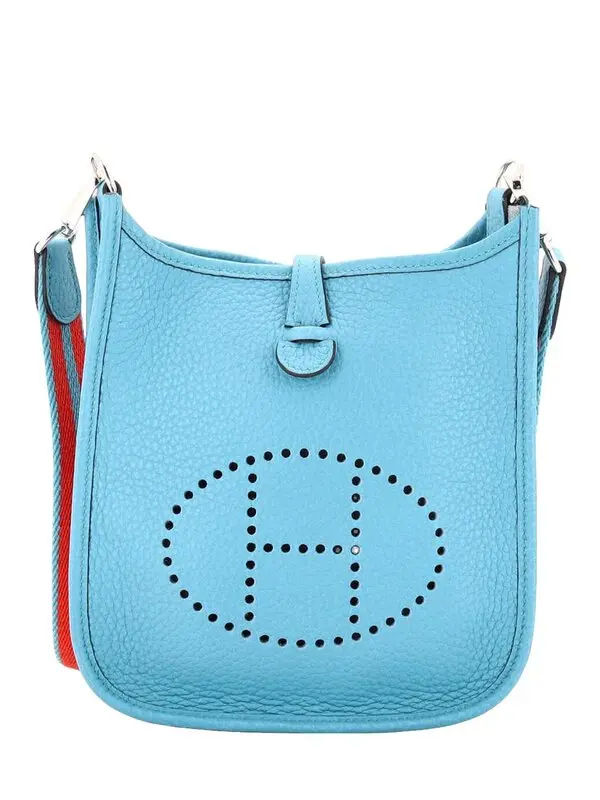 HERMES Evelyne Bag Gen Iii Clemence Tpm - Bleu Atoll