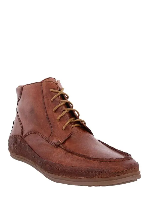 ROAN Syr High-top Sneaker - Almond Mixed Material Handdyed