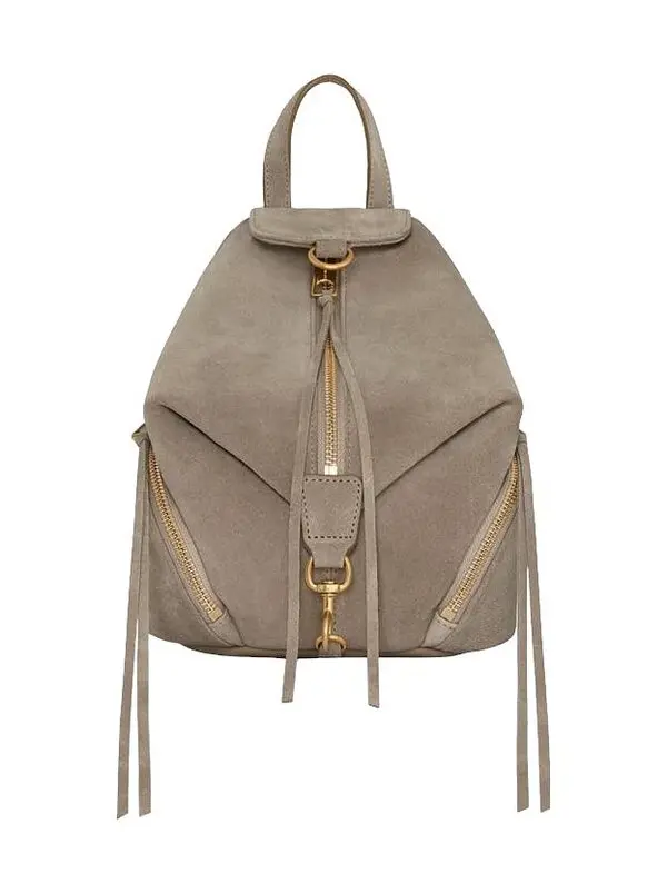 Rebecca Minkoff Mini Julian Suede Convertible Backpack - Clay