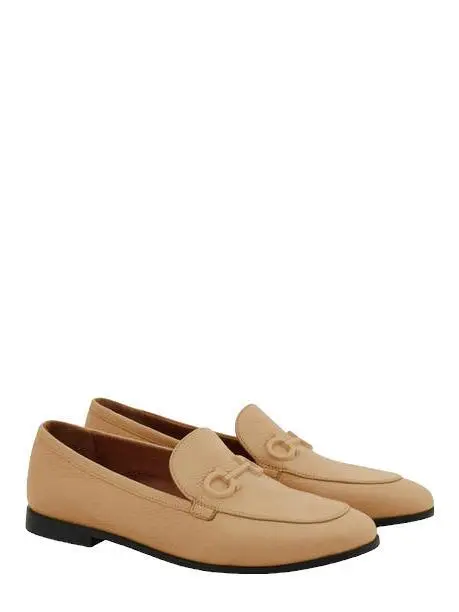 FERRAGAMO Soldy Gancio Loafer - Dark Rose Naturale