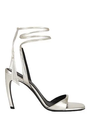 Attico Ora 95mm Stiletto Sandal - Silver