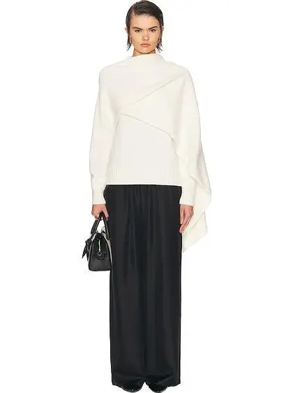 A.L.C. Davin Shawl Sweater - Ivory