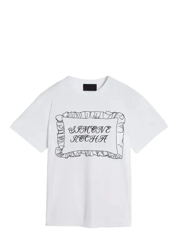 Simone Rocha Pillowcase-print T-shirt - White