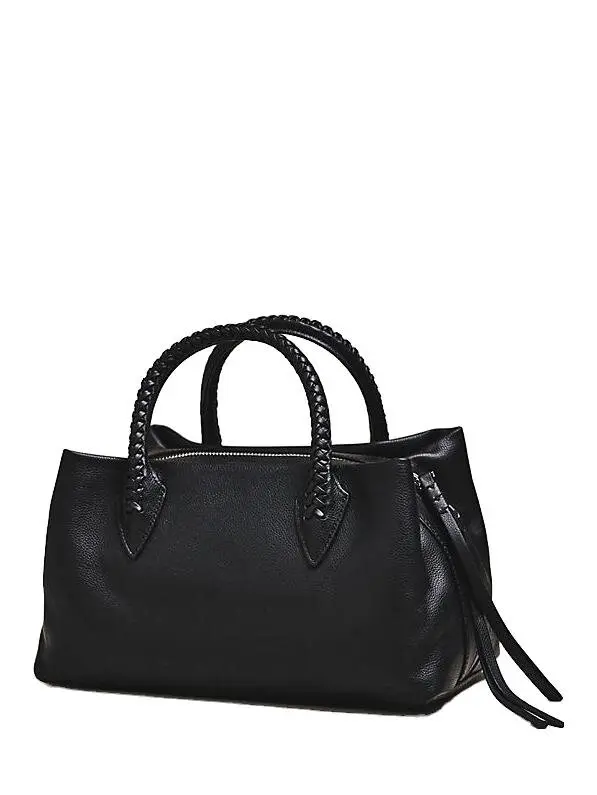 ORYANY Roy Leather Satchel - Black