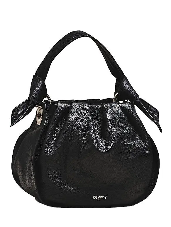 ORYANY Leather Selena Bucket Bag - Black