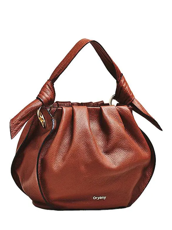 ORYANY Leather Selena Bucket Bag - Tan