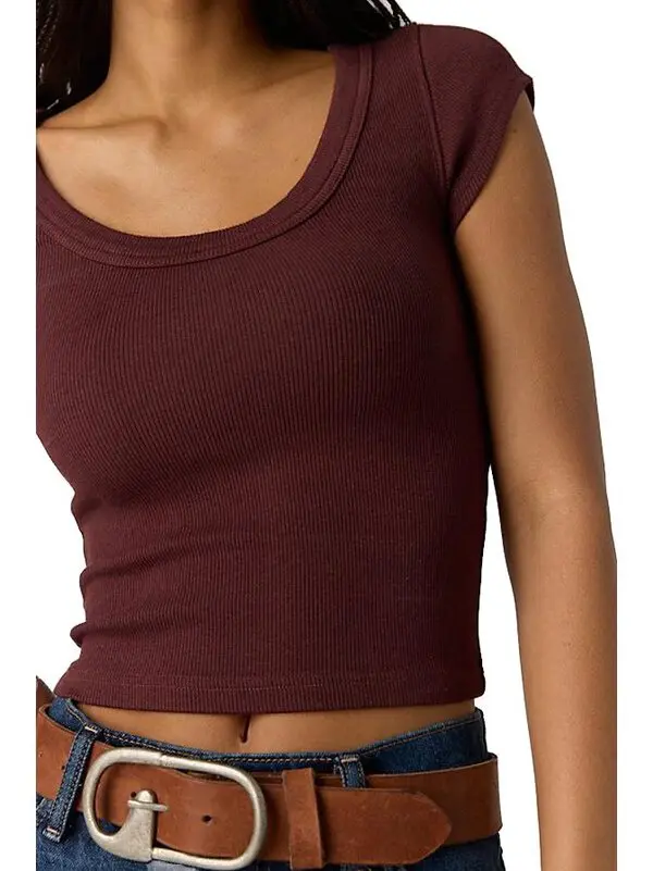 Free People We The Free Brooklyn Tee - Mochacchino