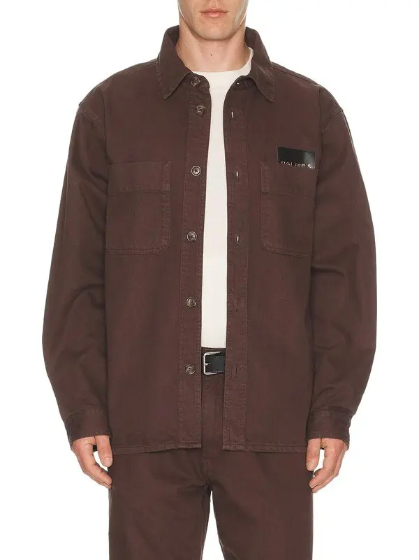 PALMES Course Overshirt - Brown