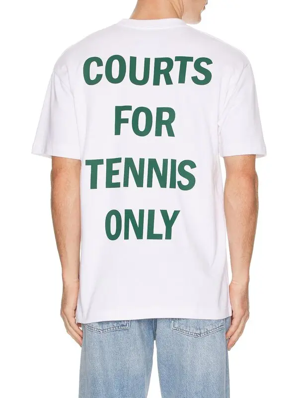 OYSTER Tennis Only T-shirt - White