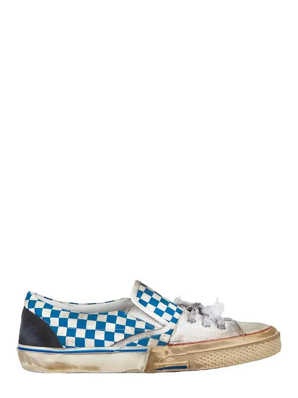 PAUL EASTERLIN Atlantic Crossing Sneakers - Navy  White  & Checker