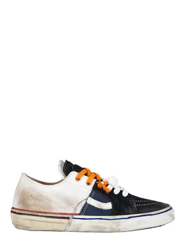 PAUL EASTERLIN Caly Star Low Sneakers - Navy Blue & White