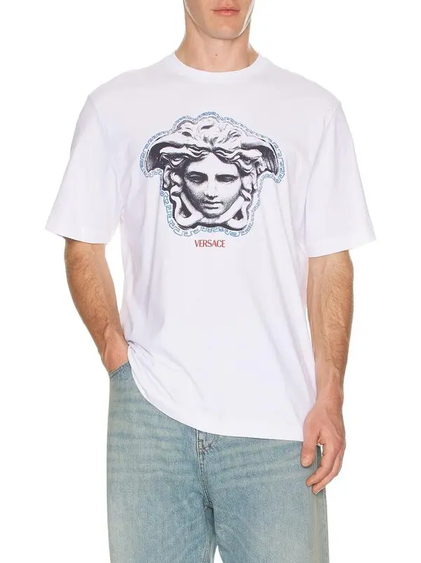 Versace T-shirt In White - Optical White