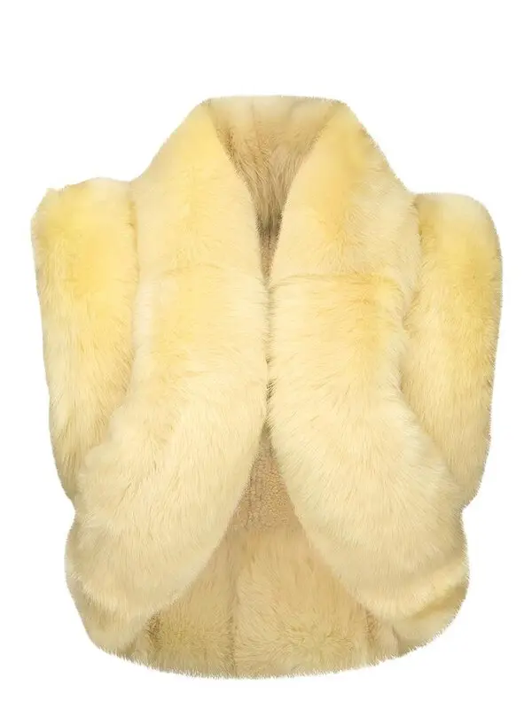 Alaïa Shearling Vest - Naturel