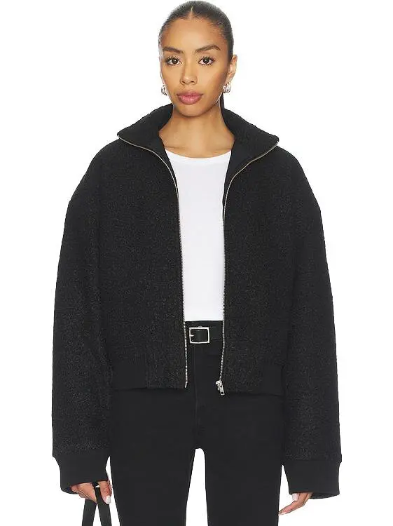 LOVERS AND FRIENDS Emmie Sherpa Jacket - Black