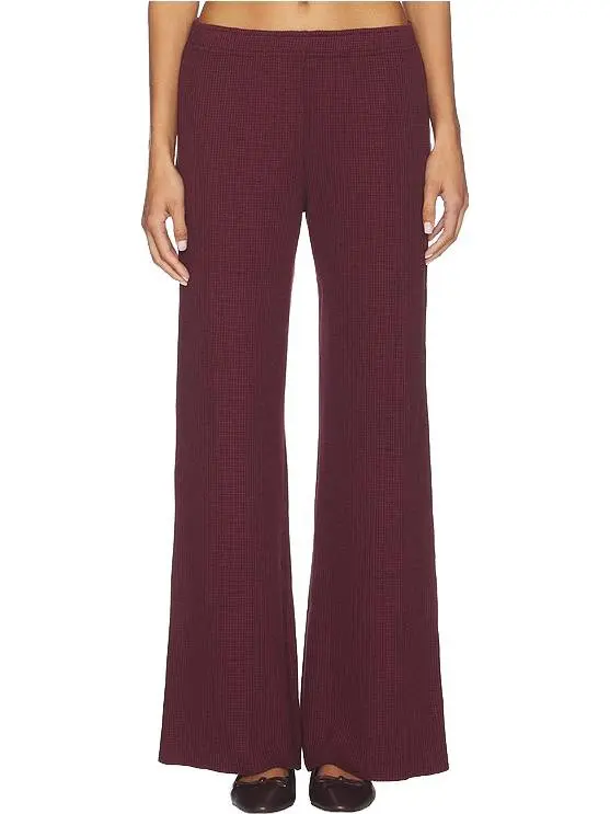 BOBI Wide Leg Drawstring Pant - Burgundy