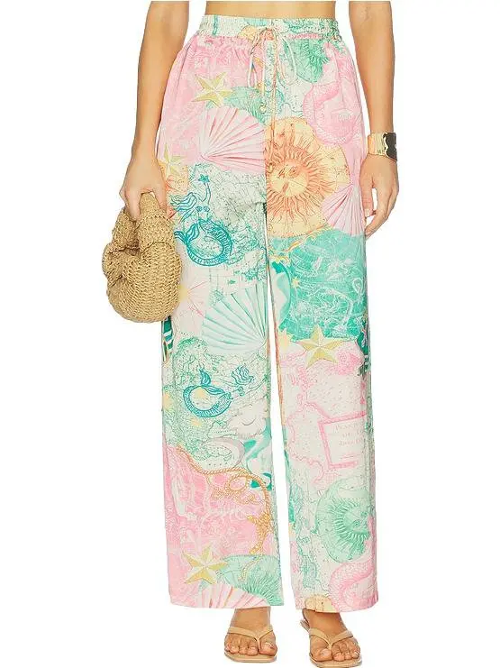 KULANI KINIS Draw String Resort Wide Leg Pant - Neverland