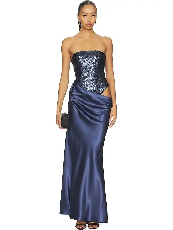 ALL THE WAYS Carrie Maxi Dress In . Also - Navy