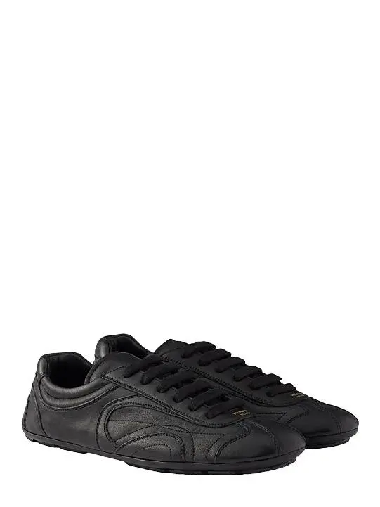 Prada Montecarlo Re-edition 2005 Nappa Leather Sneakers - Black