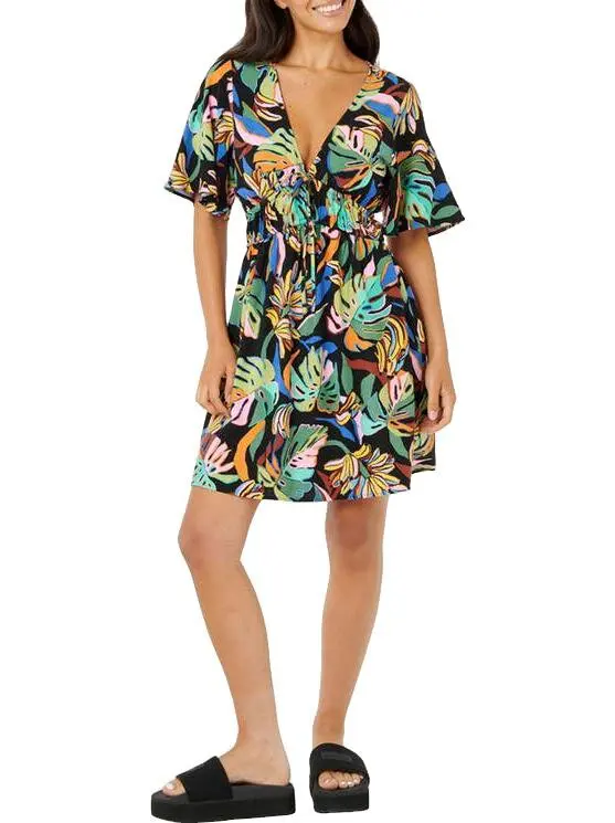 Rip Curl Sunset Luau Sundress - Ivory/multi