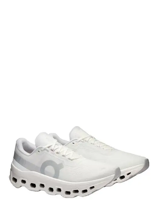 On Cloudmonster 1 Running Shoe - White/white