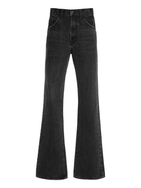 NILI LOTAN Joan Rigid High-rise Straight-leg Jeans - Black
