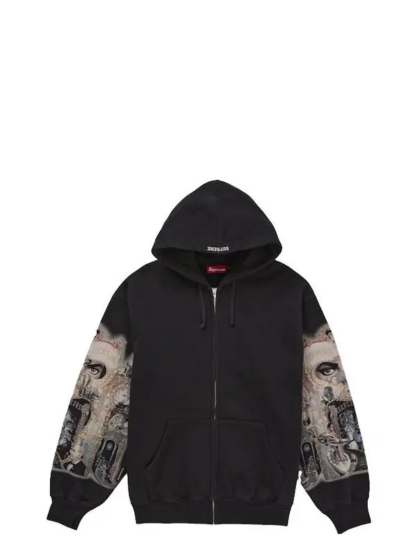 Supreme Michael Jackson Dangerous Zip Up Hoodie - Black