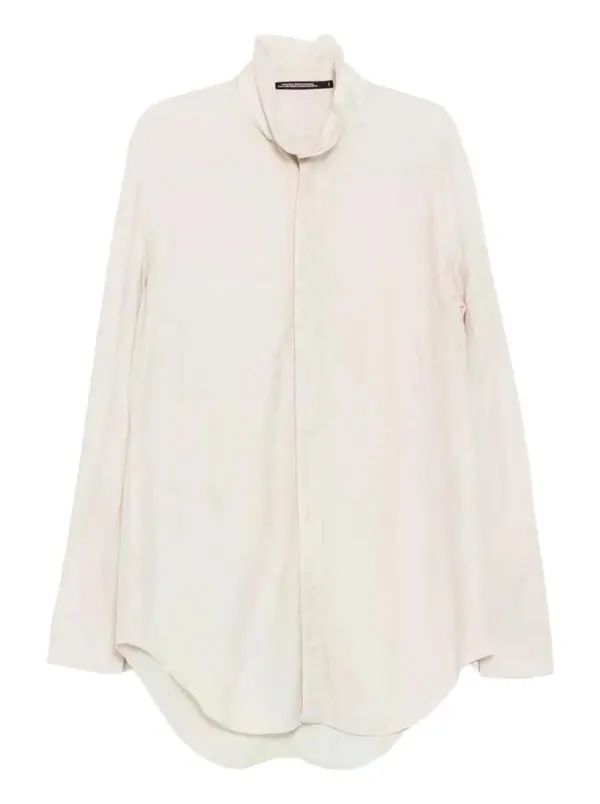 JULIUS High-neck Shirt - Neutrals