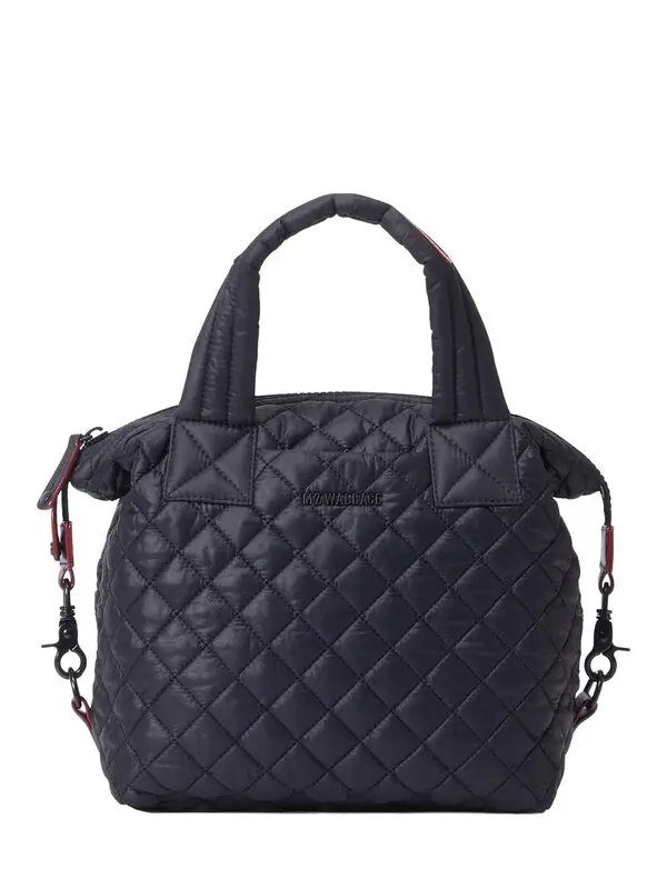 Mz Wallace Small Sutton Deluxe Quilted Crossbody Bag - Black