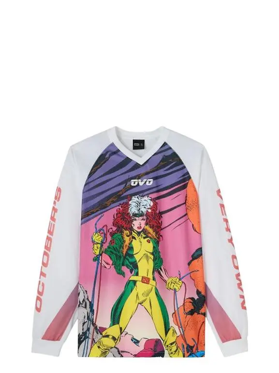 OVO X Marvel Rogue Snocross Jersey - White