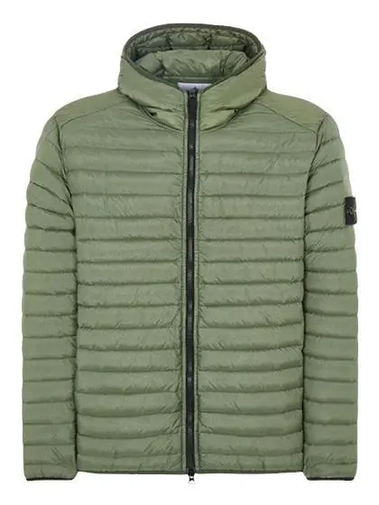 Stone Island 40324 Loom Woven Chambers Rnylon Downtc Packable Jacket - Olive Green