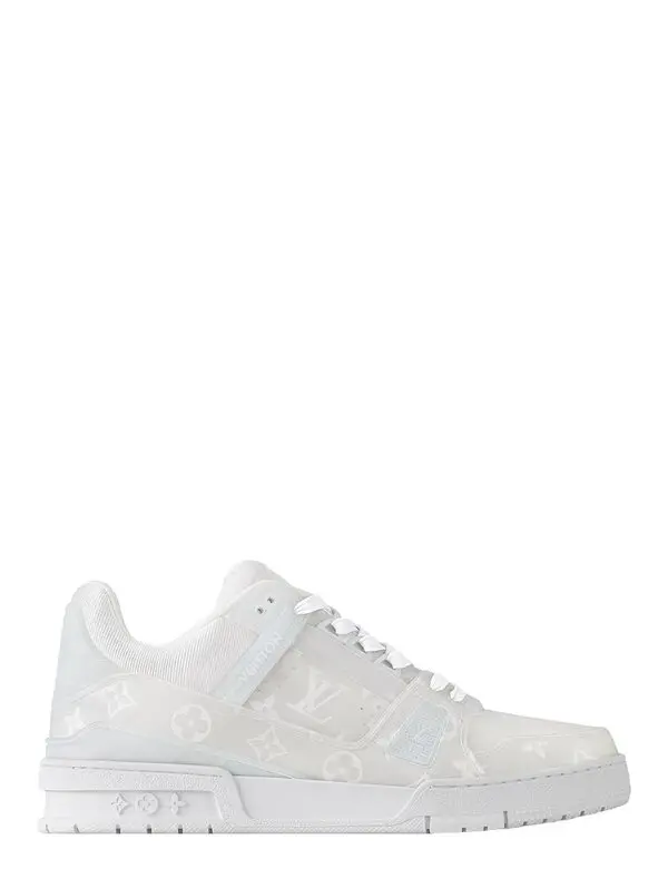 LOUIS VUITTON Trainer Monogram-printed Translucent Pvc Sneaker - White